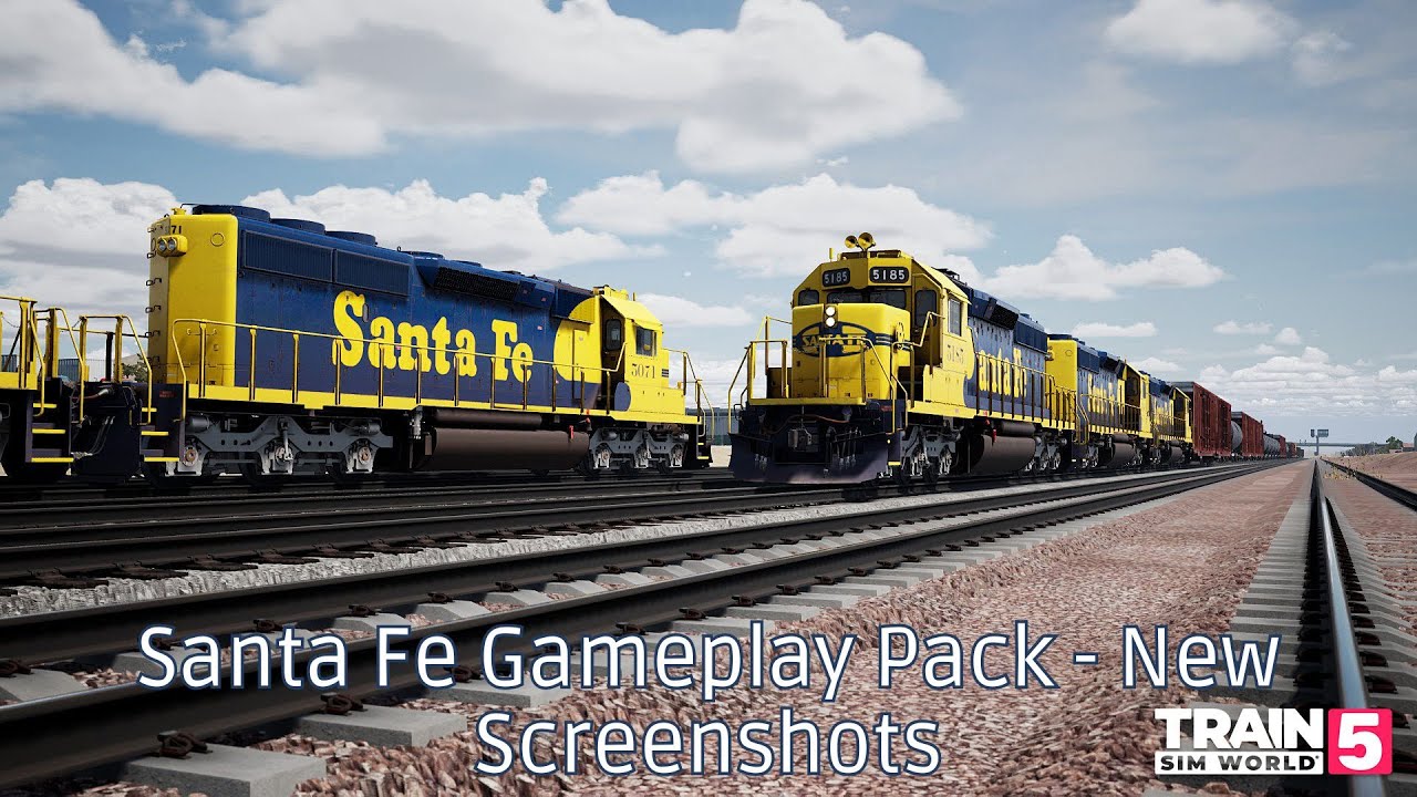 Santa Fe Gameplay Pack - New Screenshots - News - #TrainSimWorld5 - YouTube