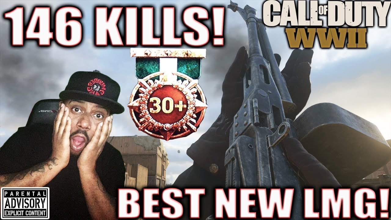 New LAD Machine Gun in COD WWII Drops 146 KILLS on SHIPMENT! 😈 My BEST ...