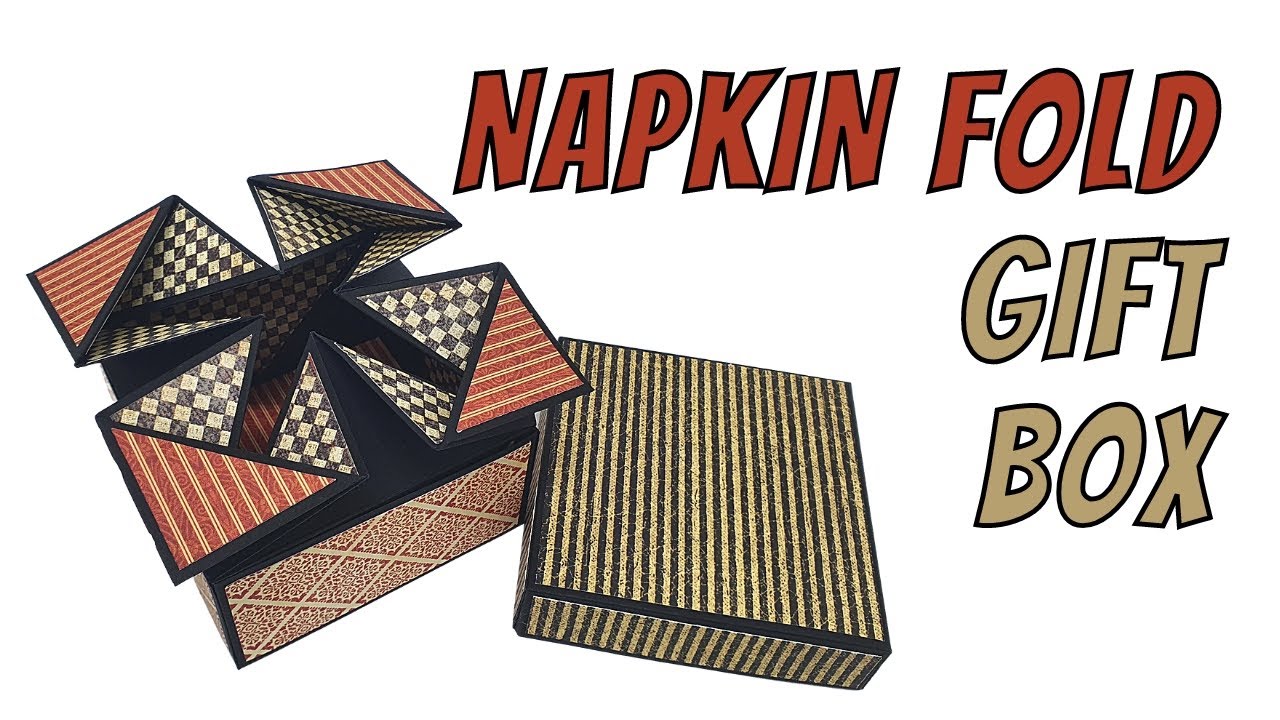Napkin Fold Gift Box - YouTube