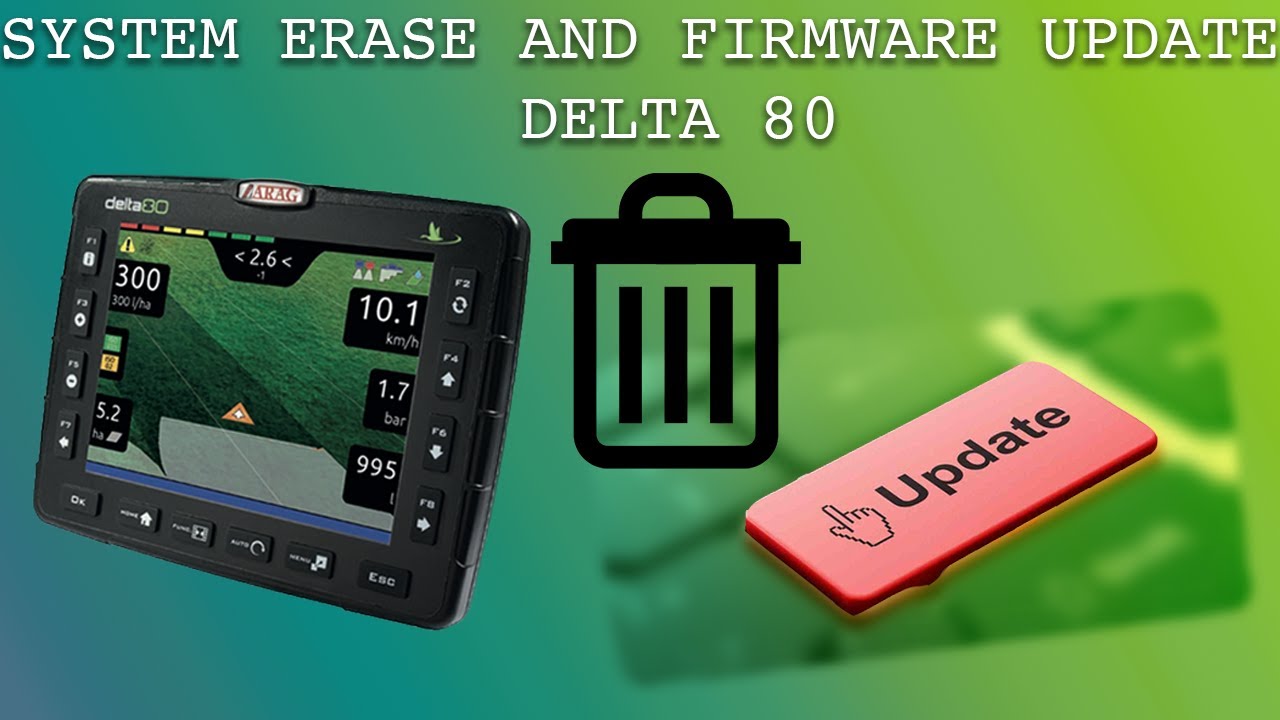 Full System Erase and Firmware Update - Delta 80 - YouTube