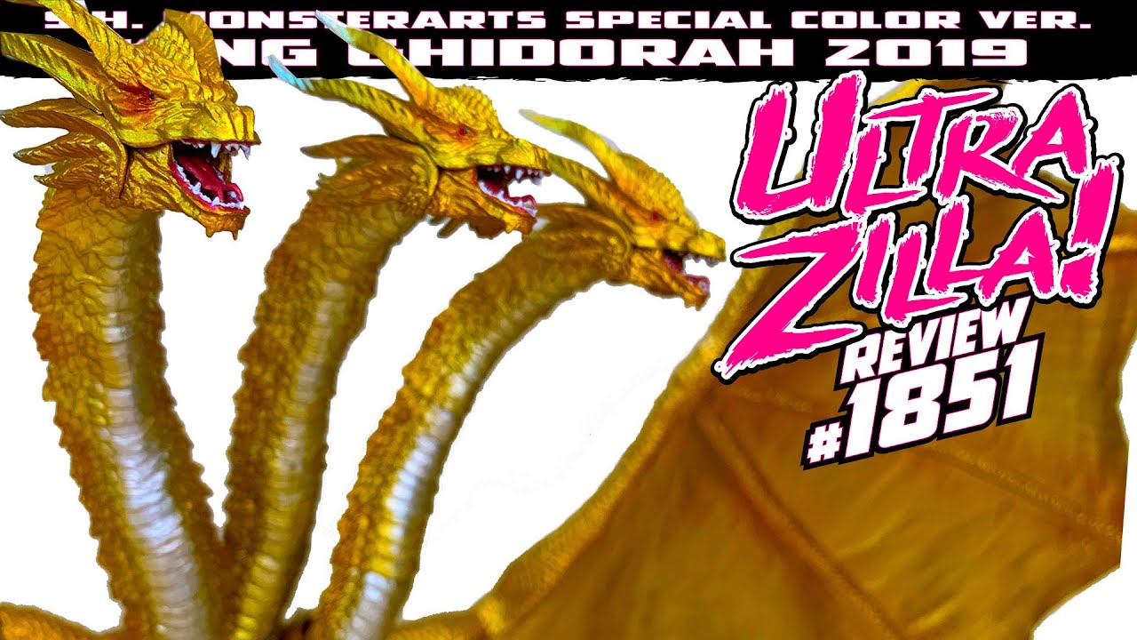 S.H. MONSTERARTS SPECIAL COLOR VER. KING GHIDORAH 2O19 REVIEW! - YouTube