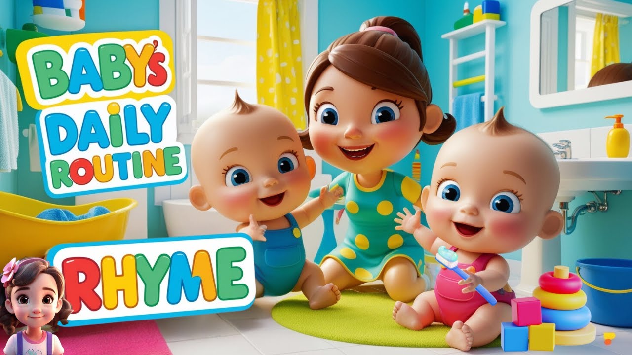 Baby's Daily Routine Rhyme | Fun Rhyme by Kiddzera 🍼🎶 #KidsMusic # ...