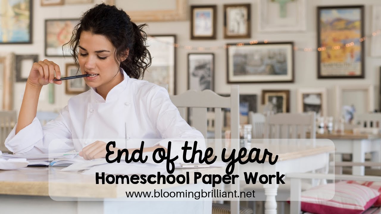 End of the Year Homeschool Paperwork - YouTube