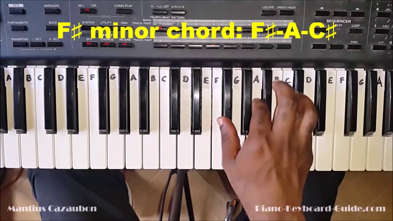 How To Play The F Sharp Minor Chord F Minor On Piano And Keyboard How To Play The F Sharp Minor Chord F Minor On Piano And Keyboard