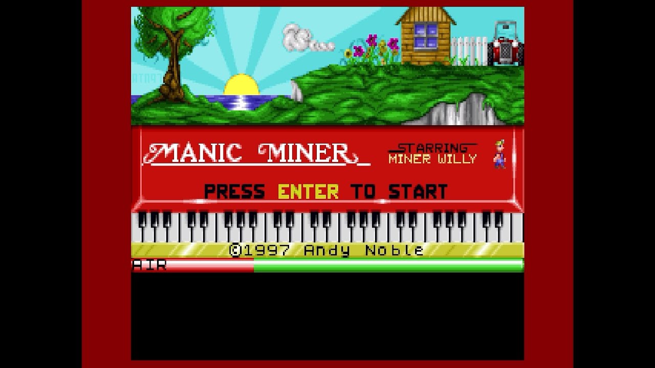Manic Miner (1997) MS DOS - YouTube