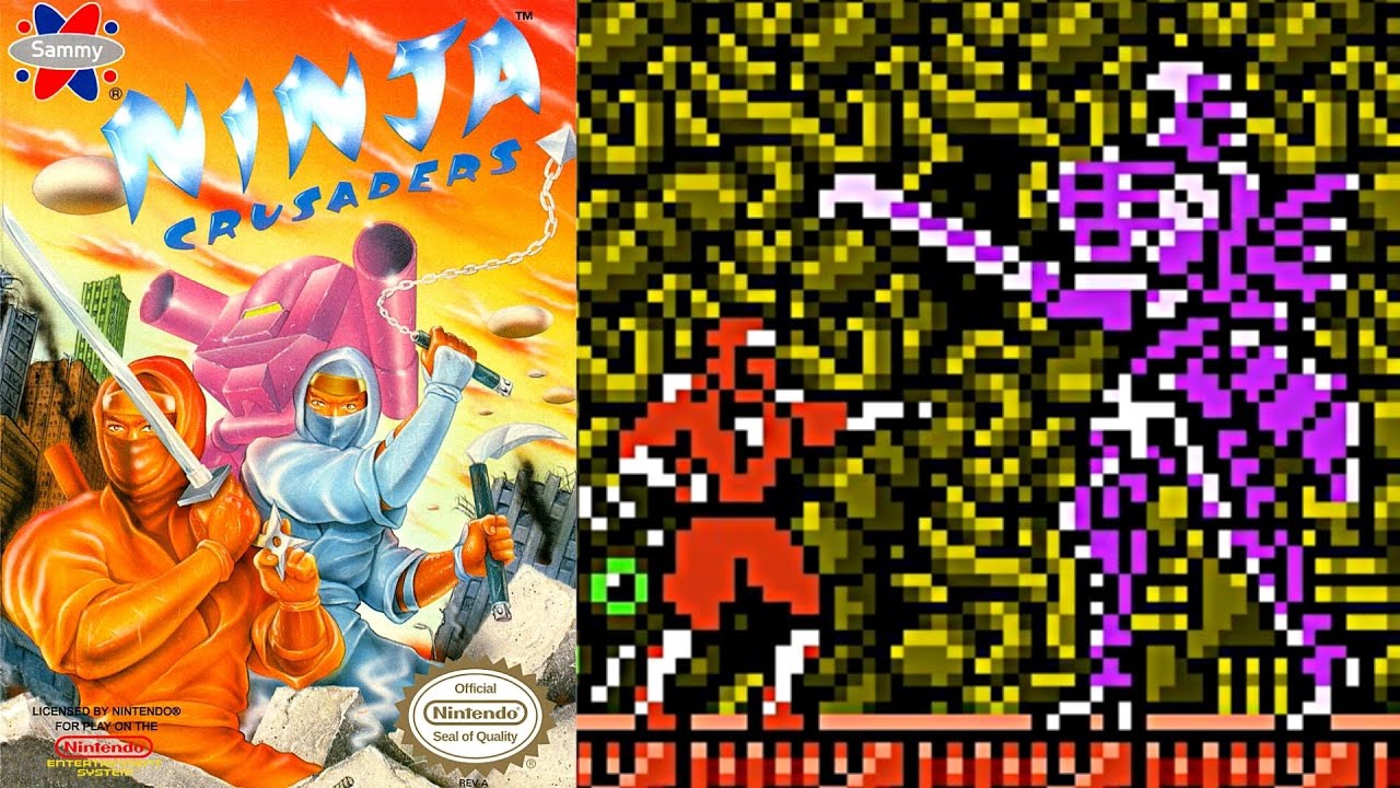Ninja Crusaders (NES) - Final Boss (No damage, Shuriken Only) - YouTube