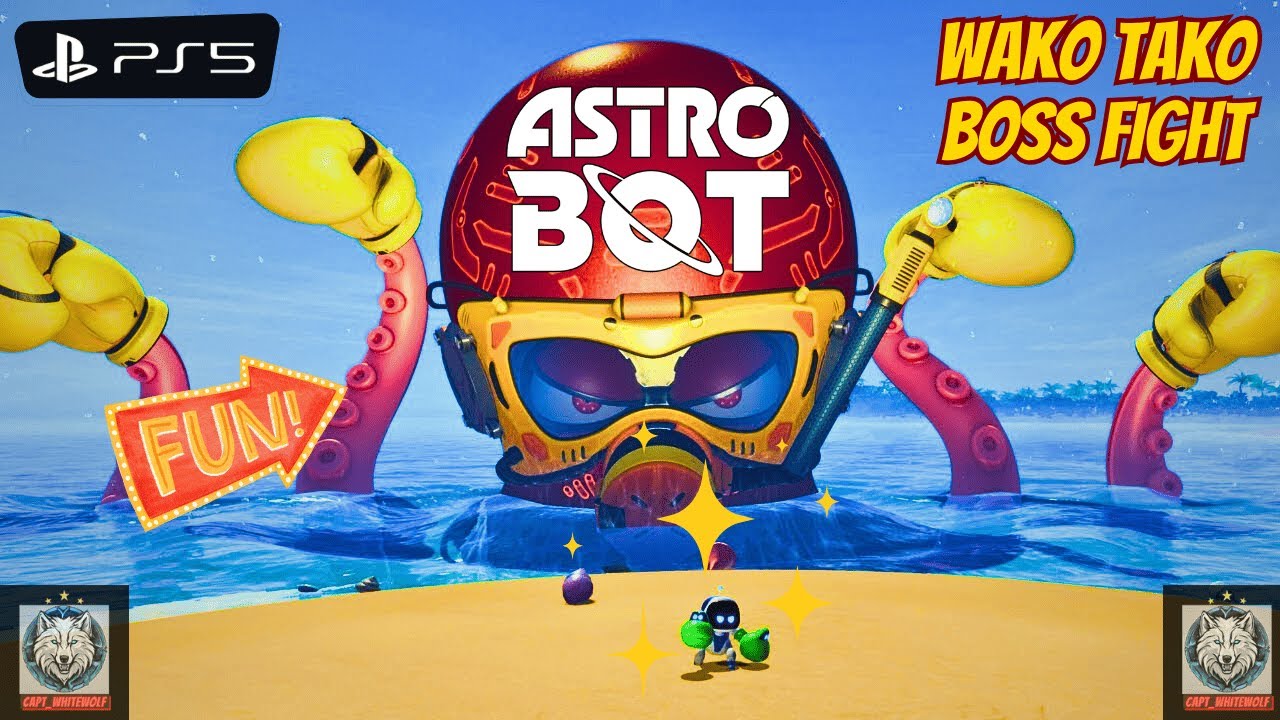 Wako Tako Boss Fight: Astro Bot Gameplay Walkthrough - YouTube