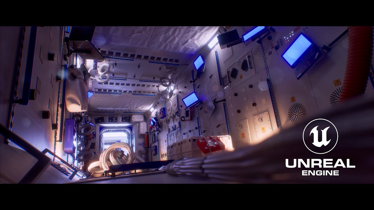 Space Station Interior Basics for Unreal Engine 5 and Cinema 4D - YouTube