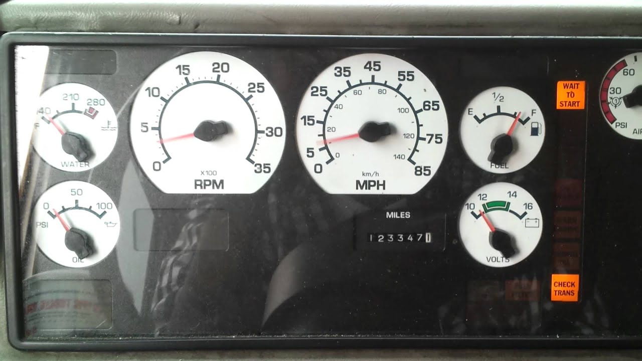 2007 IC RE 200 Gauge Sweep - YouTube