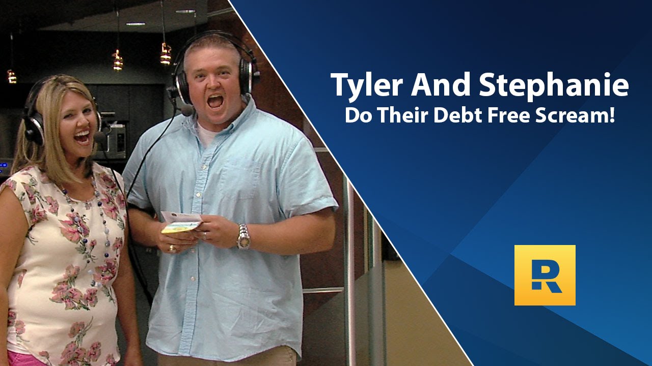 Tyler and Stephanie Do Their Debt Free Scream! - YouTube