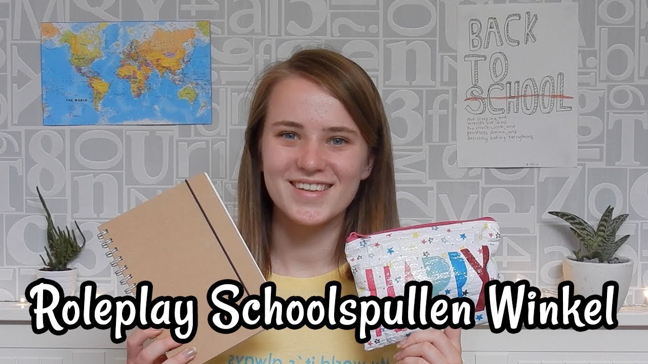 ASMR Roleplay Schoolspullen Winkel | Nederlands Dutch || ASMR Mandy Denise - YouTube