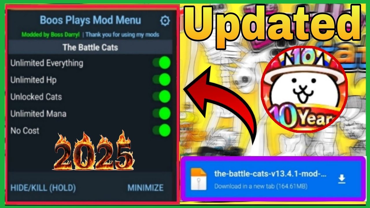 Download The Battle Cats Hack iOS The Battle Cats Mod Apk 2025 - YouTube