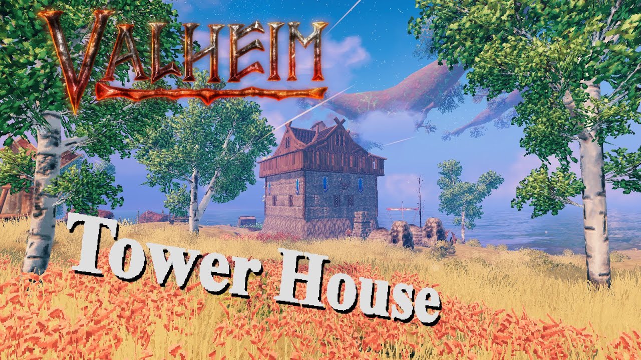Valheim Tower House or Block House (Hearth and Home Build) - YouTube