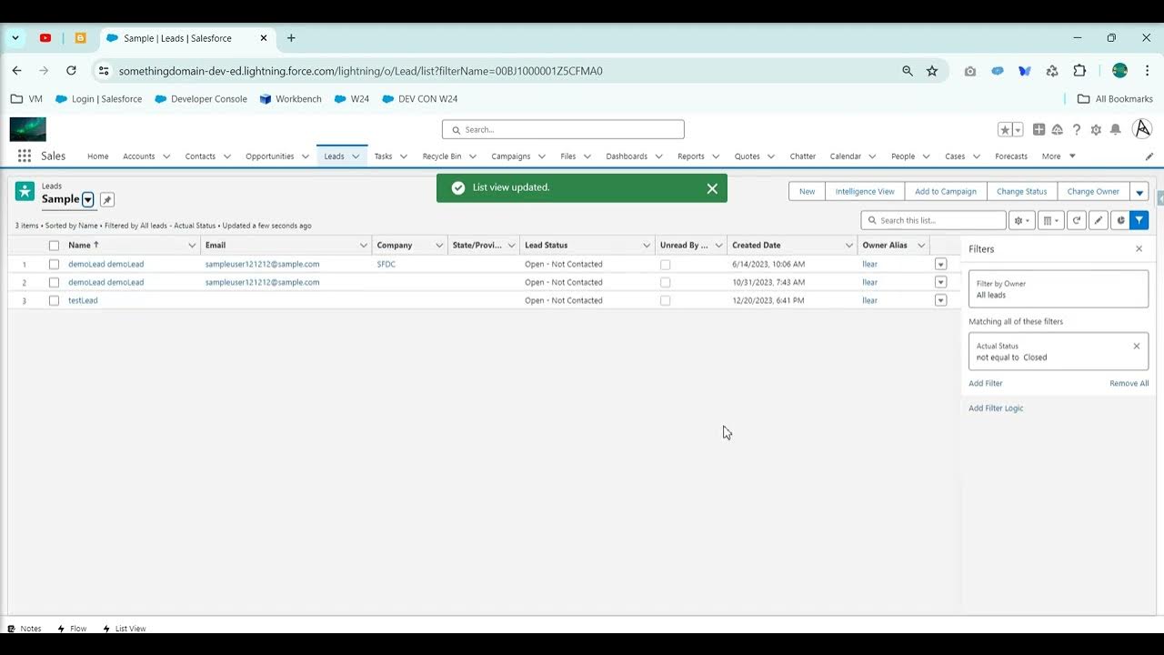 Edit List View Filter or add Custom Logic in Lightning #inSalesforce - YouTube