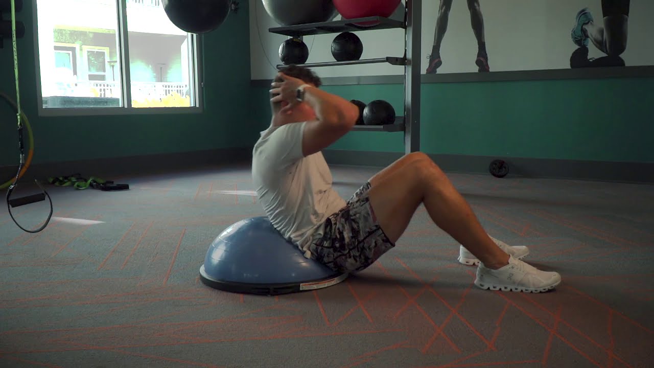 BOSU Sit Up - YouTube