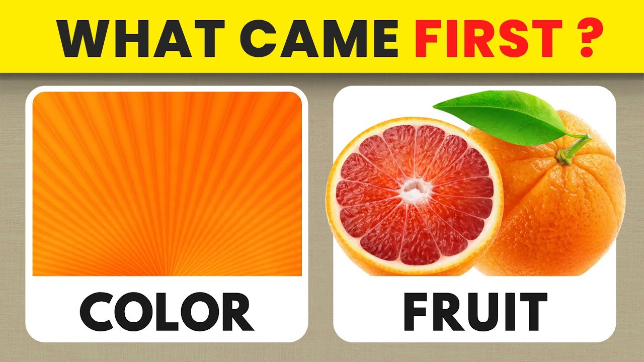 Which Came First 🧡🍊? Fun Trivia Battle! 🏆 Test Your Knowledge - YouTube