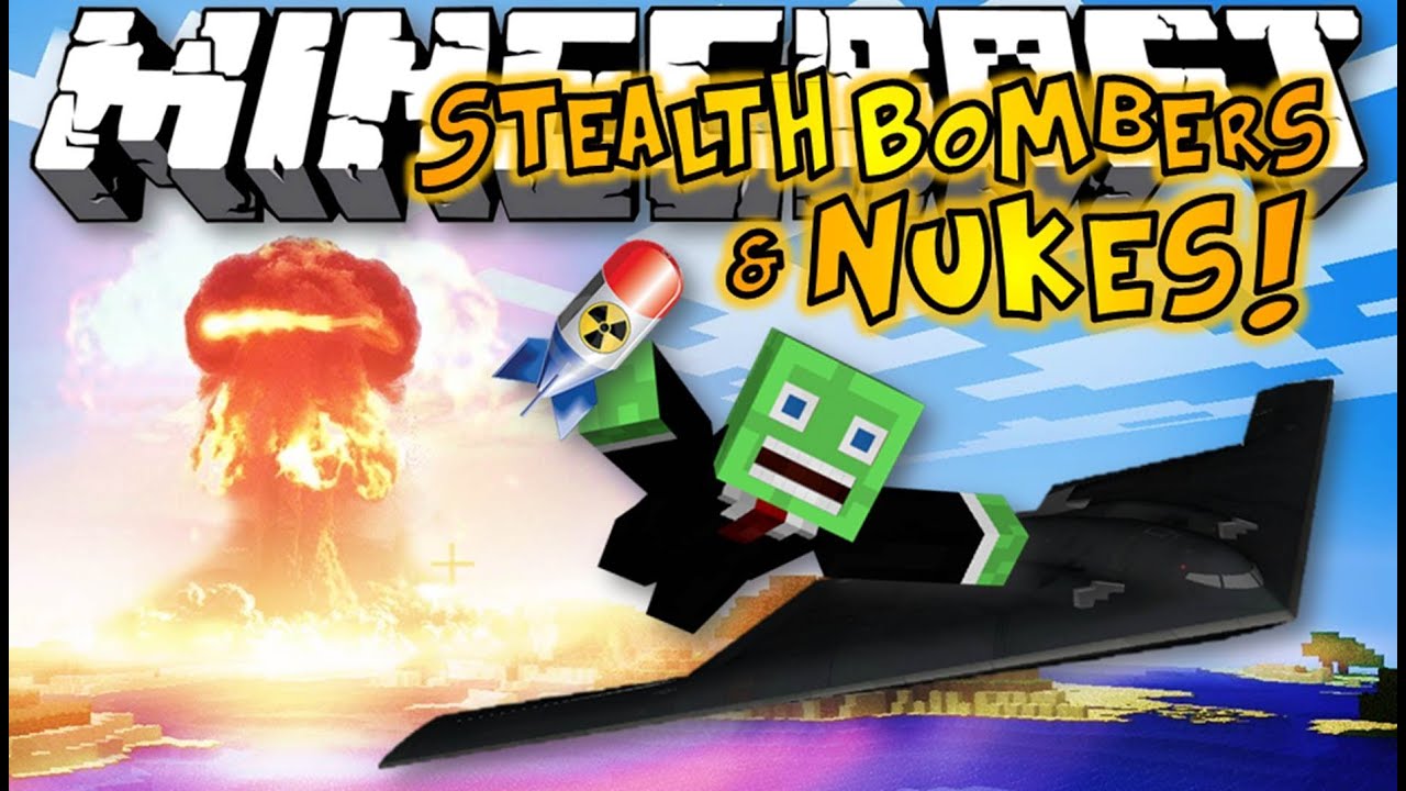 Minecraft: Stealth Bomber & Nuke Mod! (Rival Rebels Mod) - YouTube