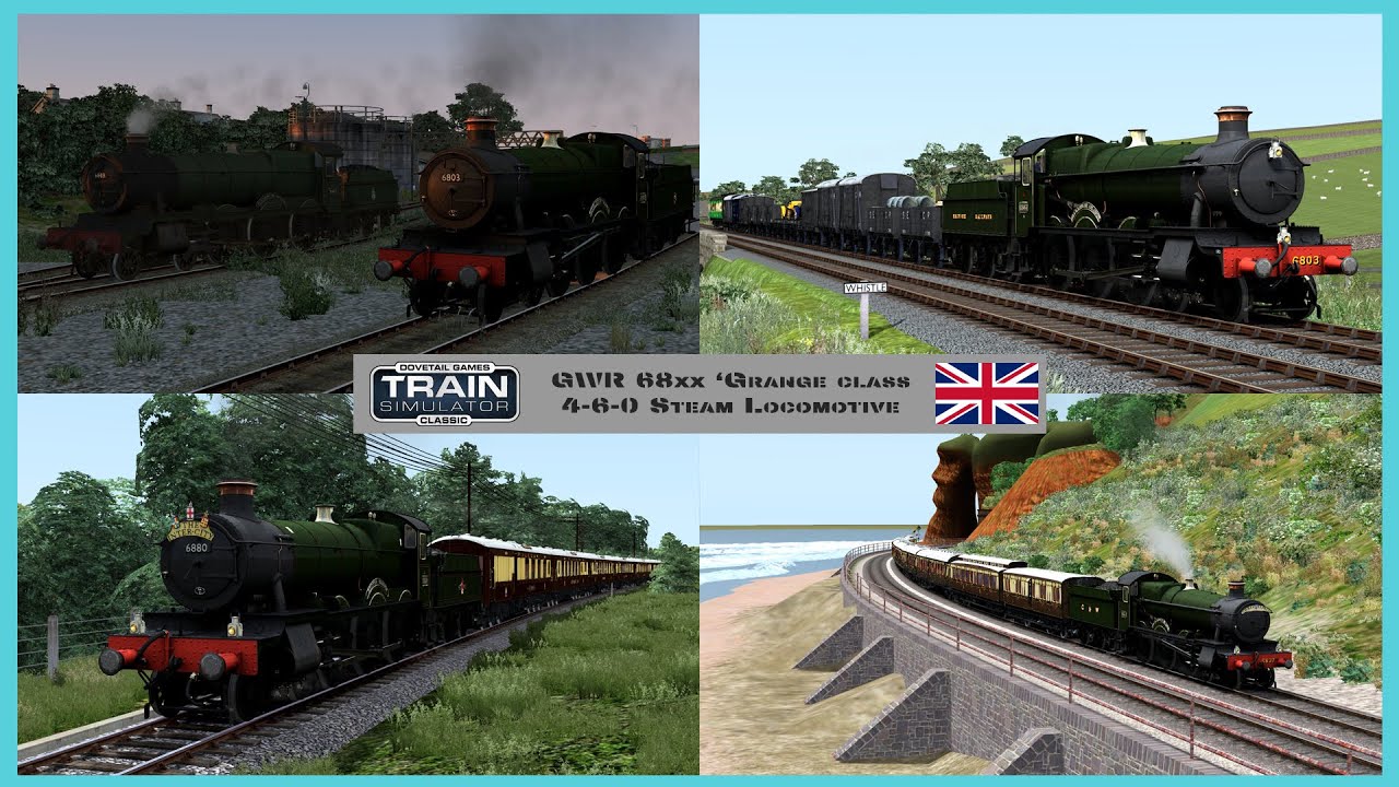 GWR 68xx 'Grange' class Steam Locomotive review ~ Train Simulator - YouTube
