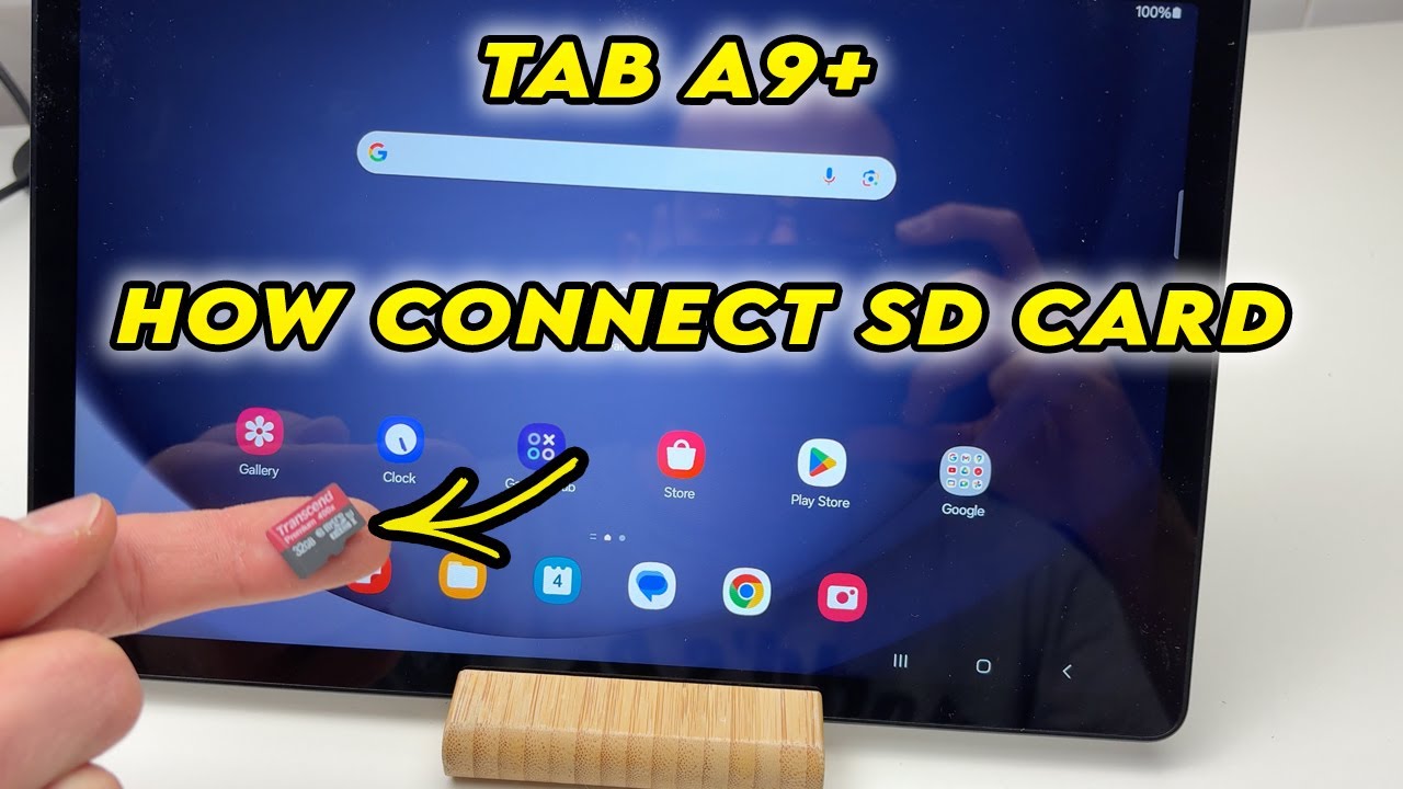Samsung Tab A9+ : How to Connect an SD Card to Transfer Files - YouTube