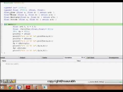 C Programming: Function Pointers and Call Back Functions - YouTube