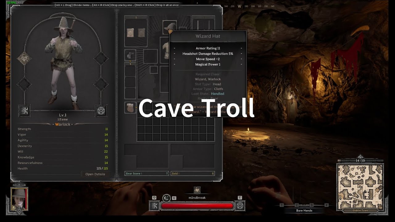 Level 1 Warlock Solo Troll & Cyclops - Dark and Darker - YouTube
