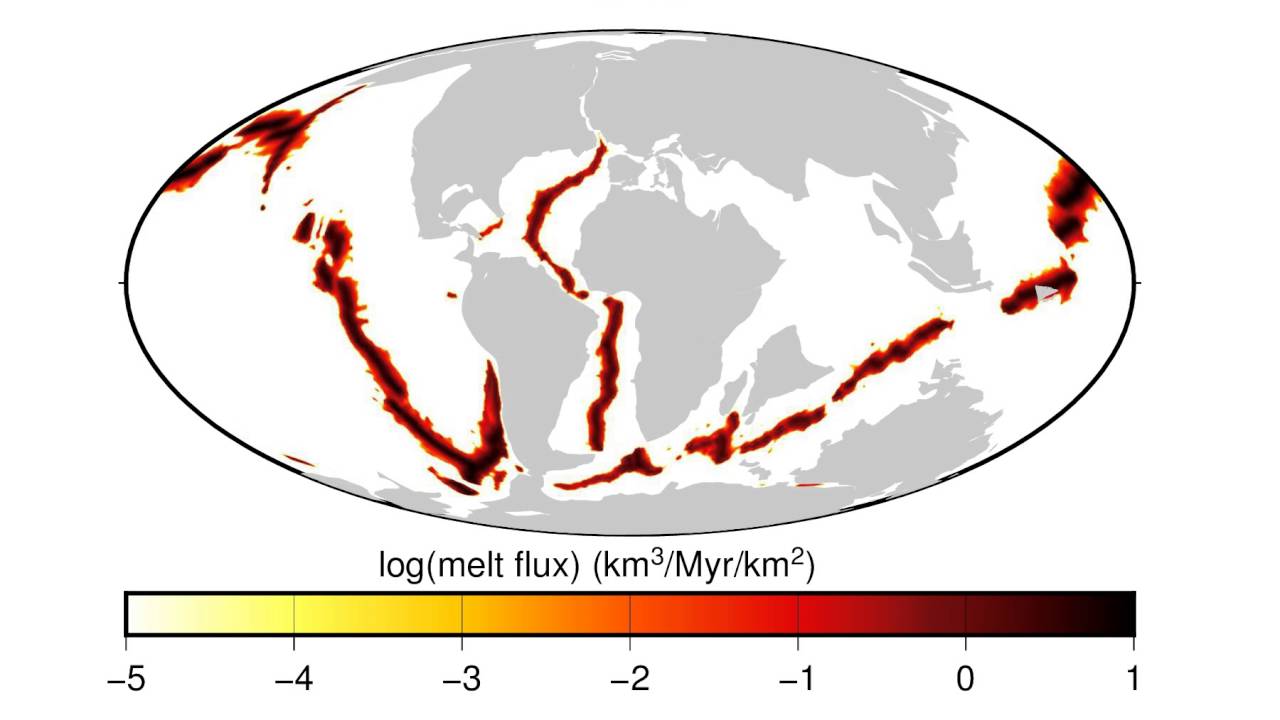 melt flux at mid-ocean ridges - YouTube