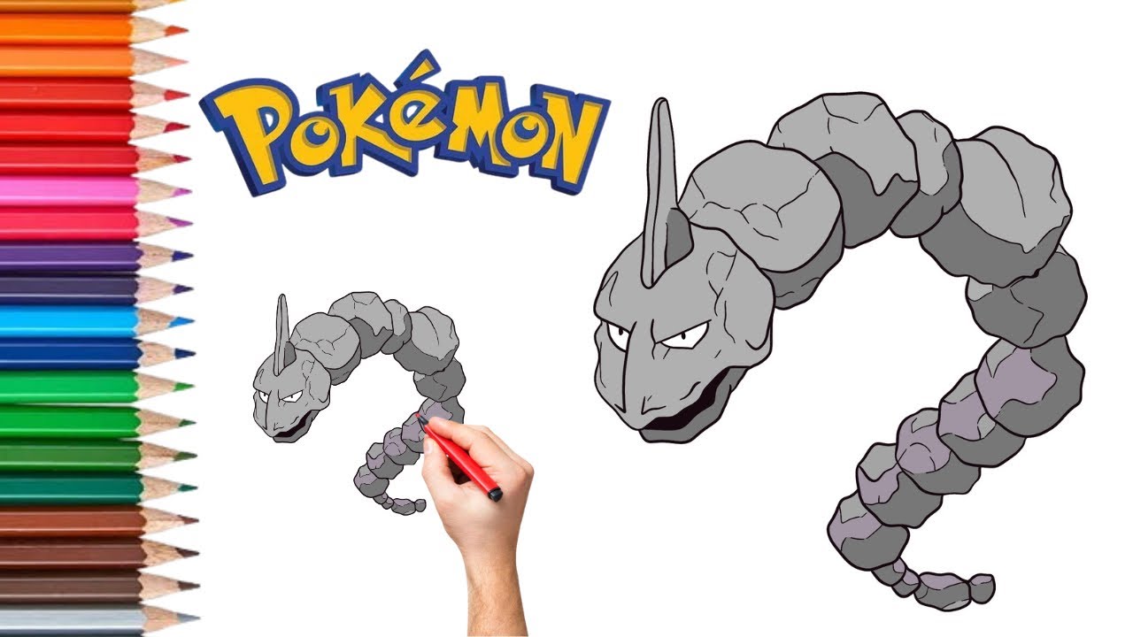 How To Draw Pokémon Onix | Easy To Draw #onix #pokemon - YouTube