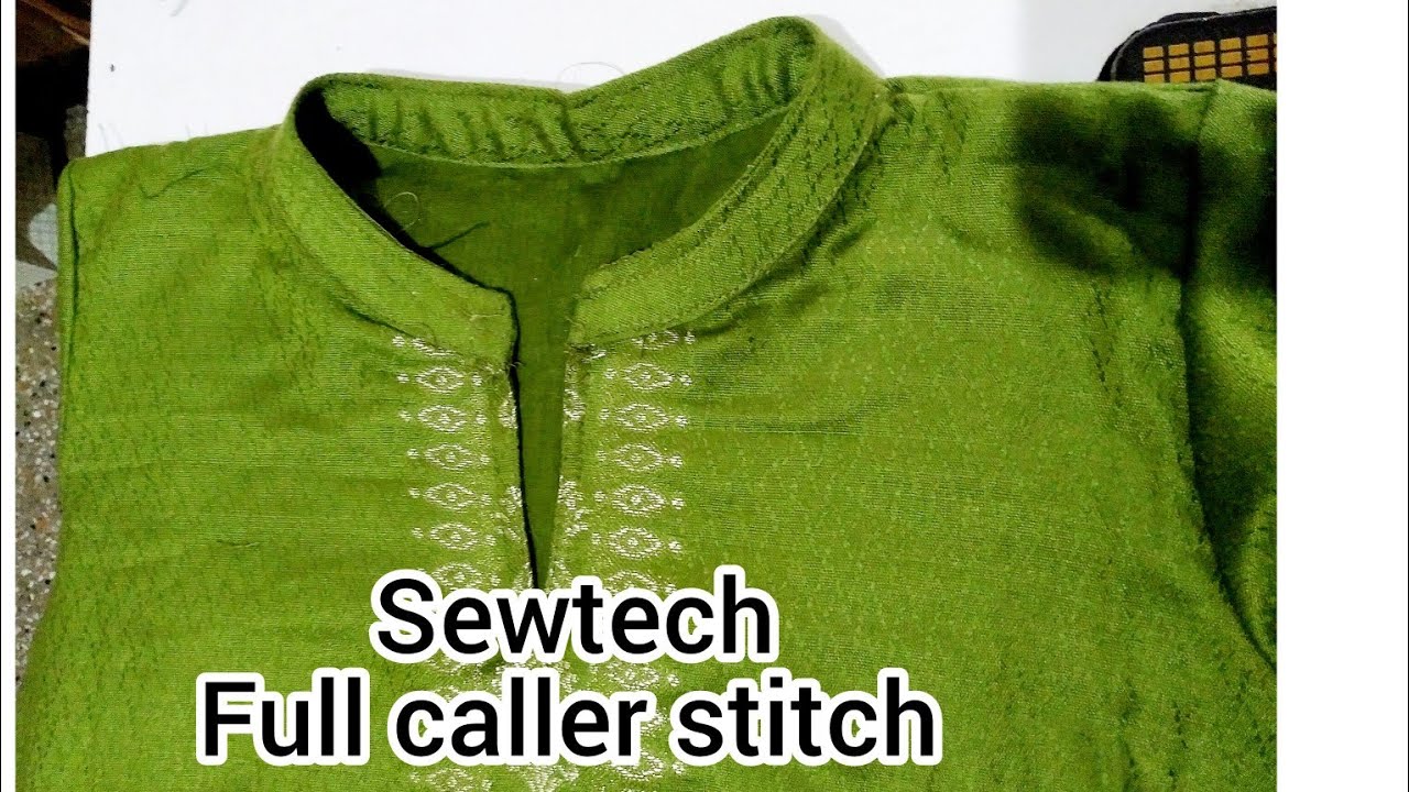 full collar stitch ||sewtech|| - YouTube