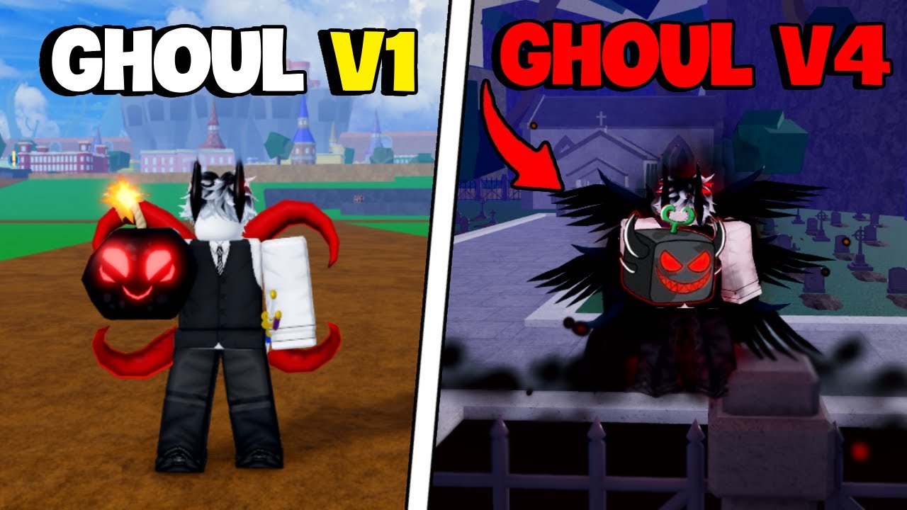 Mình THỨC TỈNH Tộc Ghoul V4 Chỉ Với TRÁI MÀU ĐEN Cùng VDarh Trong Blox ...