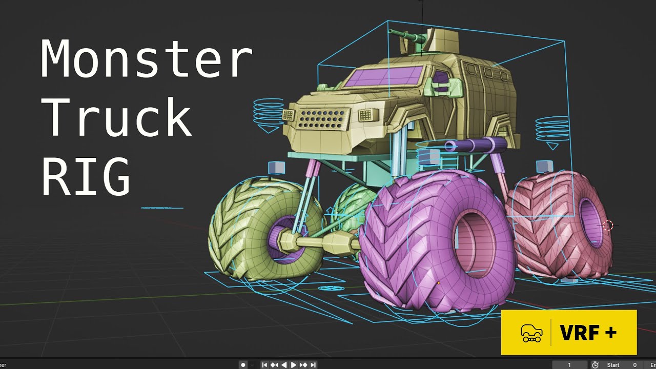Monster Truck Rigging Techniques in Blender 4 - YouTube