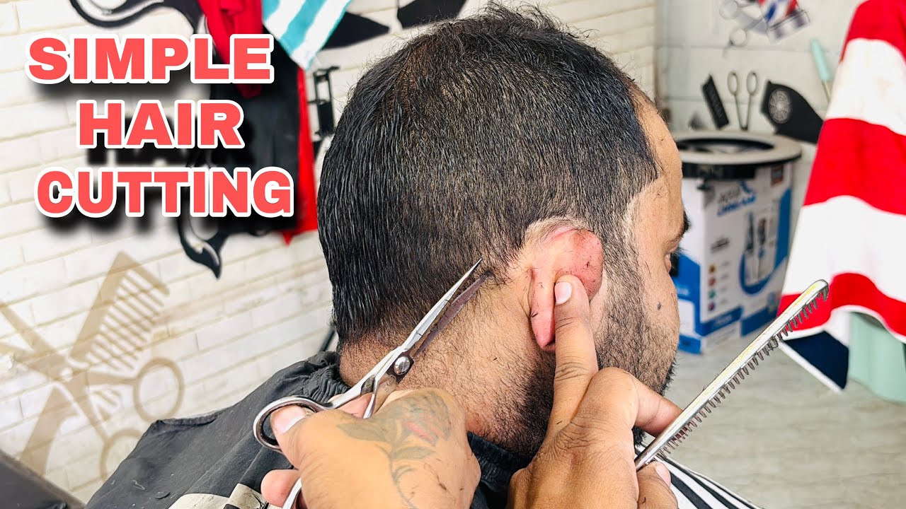 Men’s - Simple Hair Cutting | Step By Step | Sahil Barber - YouTube