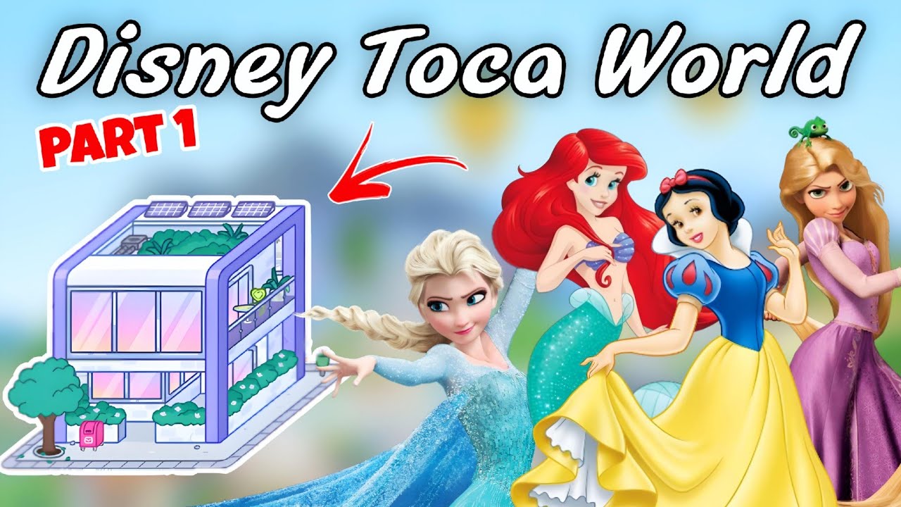 Disney World inside Toca Boca World 😱 Who's your favorite Disney ...