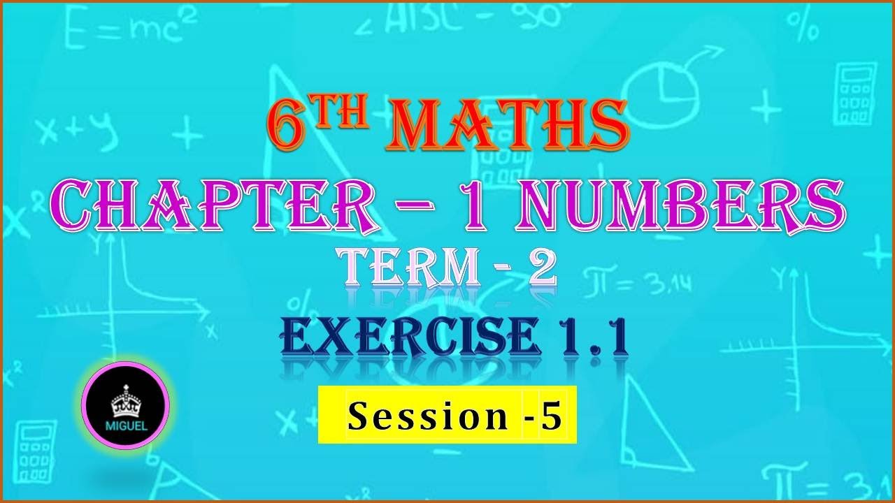 6th Std Maths Term -2 | Chapter - 1 | Numbers | Exercise 1.1 { Sums 1 ...