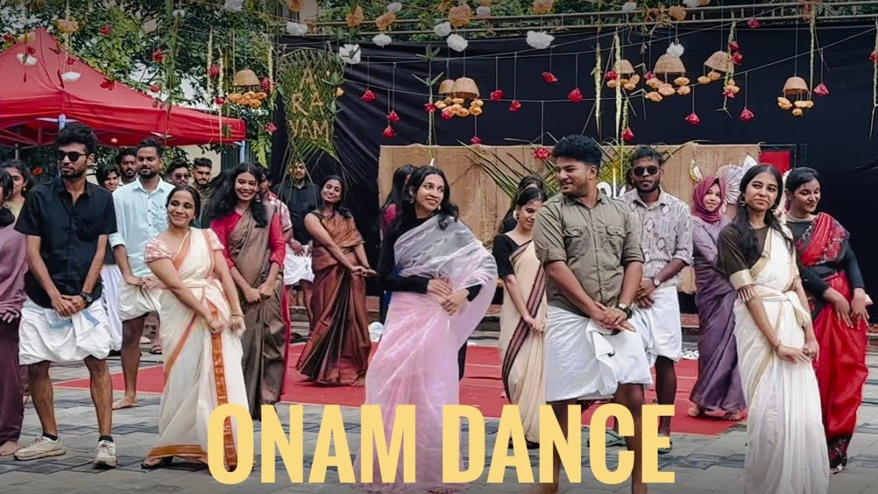 Onam celebration | College dance performance | ekc college - YouTube