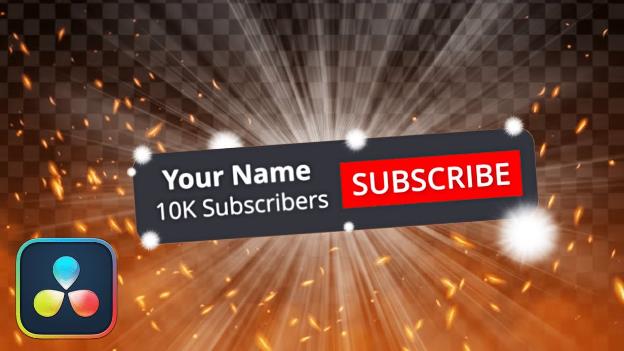 FREE YouTube Subscribe Animation - Davinci Resolve (No Copyright) - YouTube