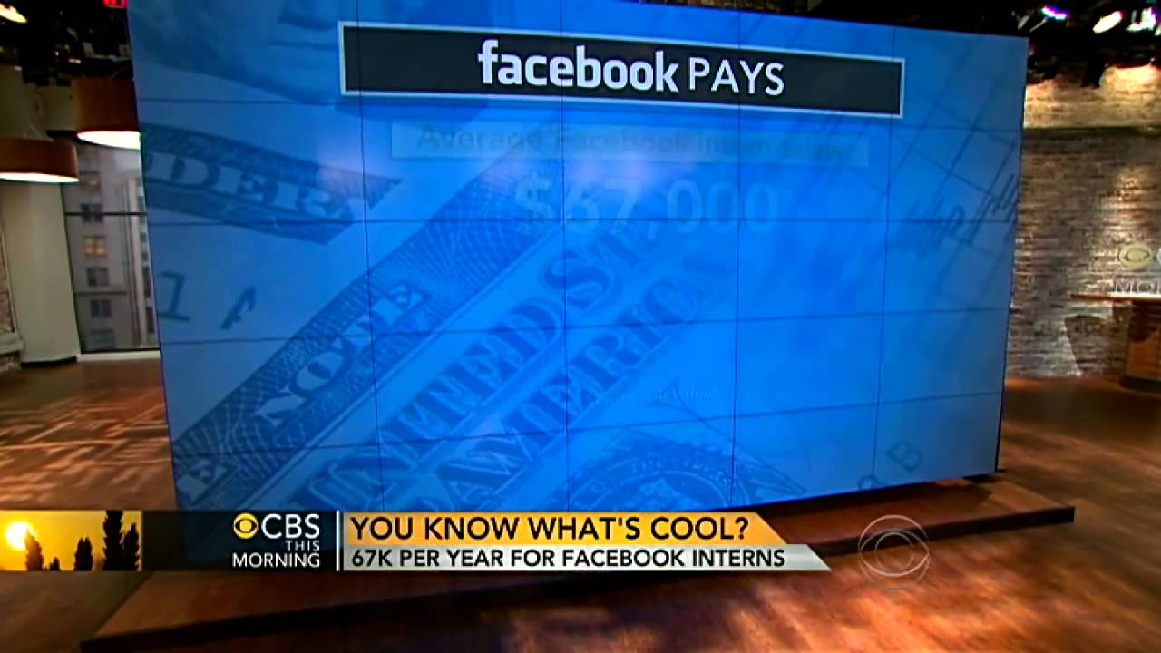 Facebook Interns Make $67k a Year! 25k More than the Average American ...