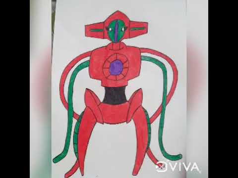 how to draw deoxys from pokemon - YouTube