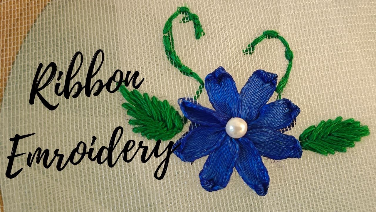 How To Do Starting And Ending Knot In Ribbon Embroidery | Ribbon ...