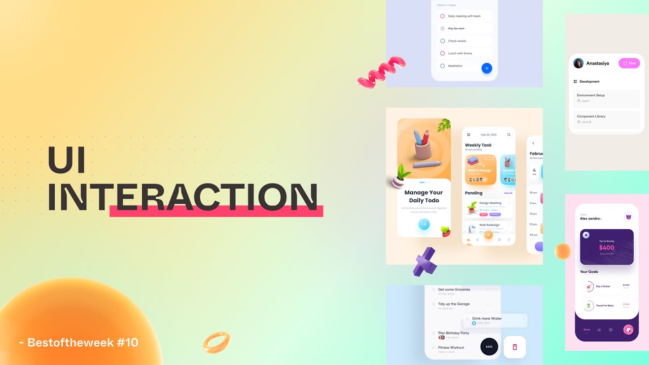 Best 20 Example UI INTERACTION of the week #10 - YouTube