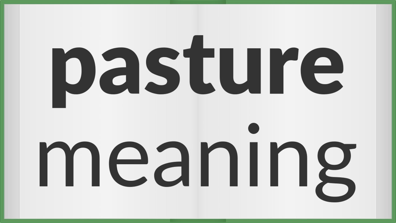 Pasture | meaning of Pasture - YouTube