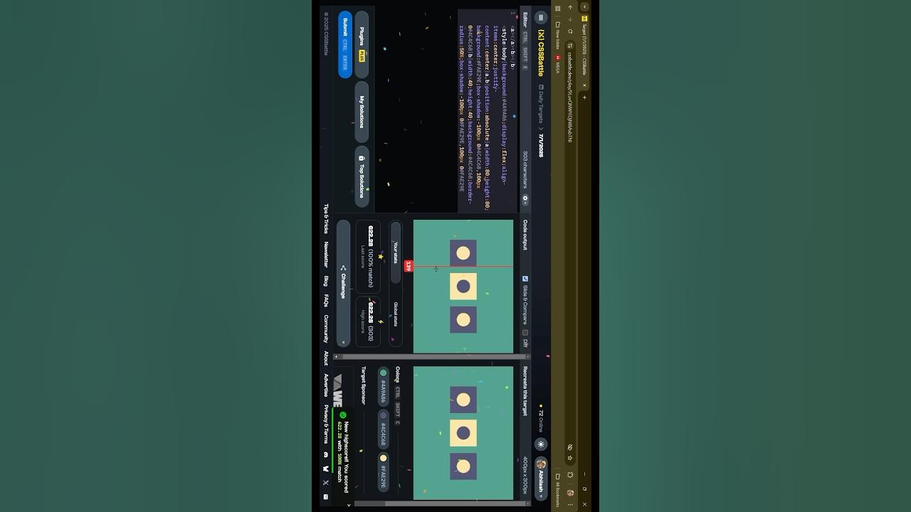CSSBattle { Daily Target Solution (07/01/2025)}👍🏻 #cssbattle #tutorial #learnhtml5andcss3 #css ...