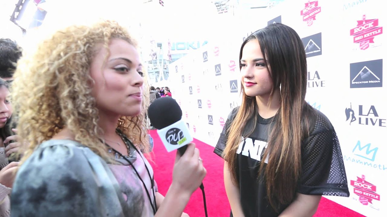 Red Carpet Interview with Becky G: What Inspires Her to Sing - YouTube
