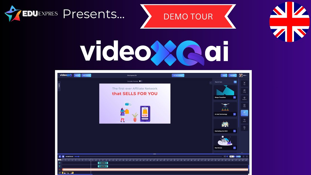 🔥 VIDEO XQ-AI DEMO LUXURY ANIMATED VIDEO APP - YouTube