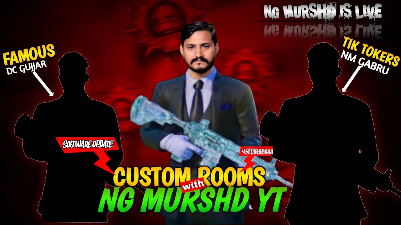 TIKTOKAR YOUTUBERS CUSTOM ROOM| NG MURSHAD IS LIVE ||PUBG MOBILE - YouTube