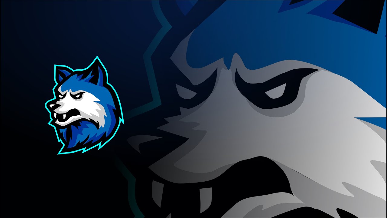 Speed Art Logo Esport: Wolf Mastery - YouTube
