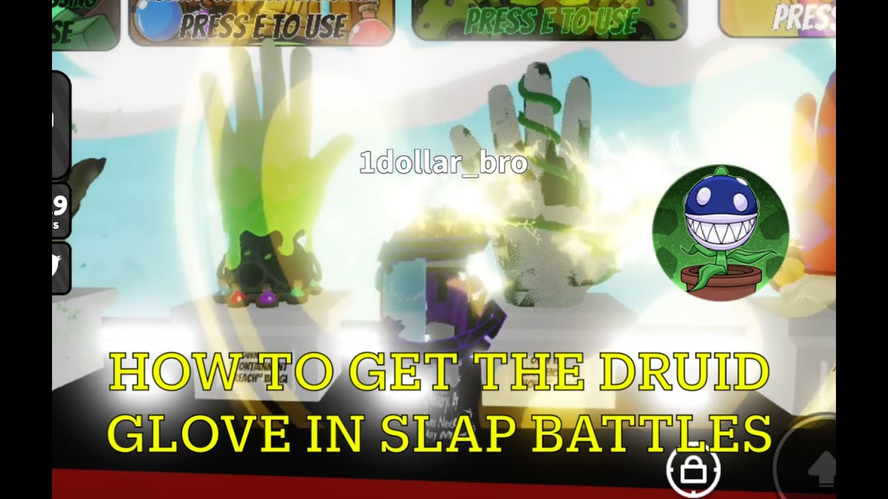 How to get the Druid Glove and Gardens and Ghouls Badge in Slap Battles ...