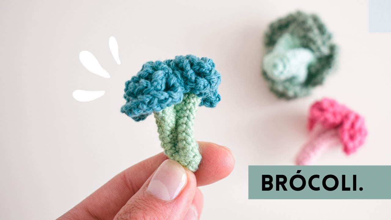 Teje este lindo brócoli en crochet | fácil y rápido - YouTube
