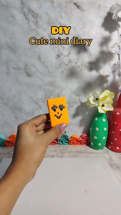 cute mini diary #diy #craft ##youtubeshorts - YouTube