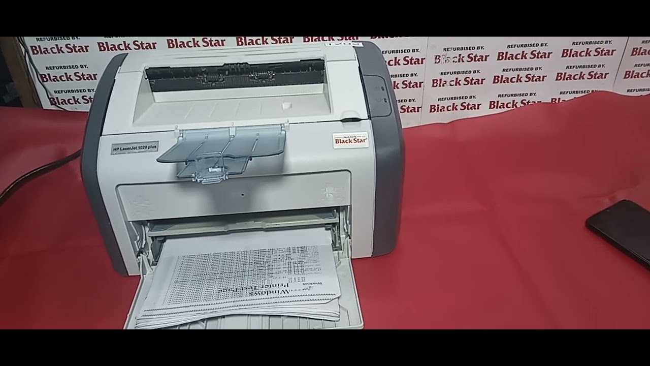 HP 1020 PRINTER -1202 TRST PRINT - YouTube