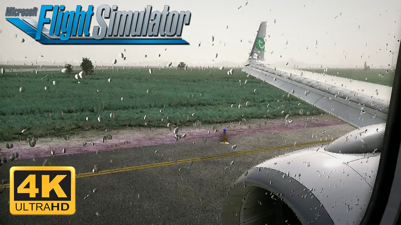 (4K) Microsoft Flight Simulator 2020 - MAXIMUM RAIN GRAPHICS - WET 737 ...